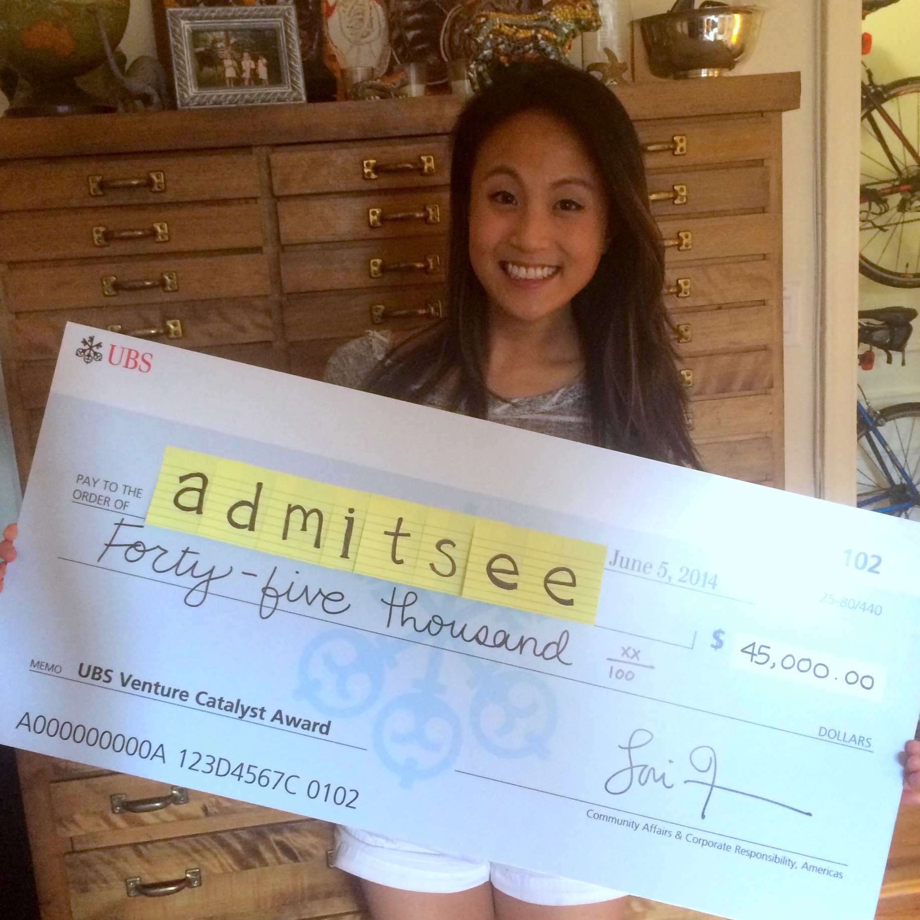 Fun Fact: You Can Deposit Oversized Prize Checks | AdmitSee